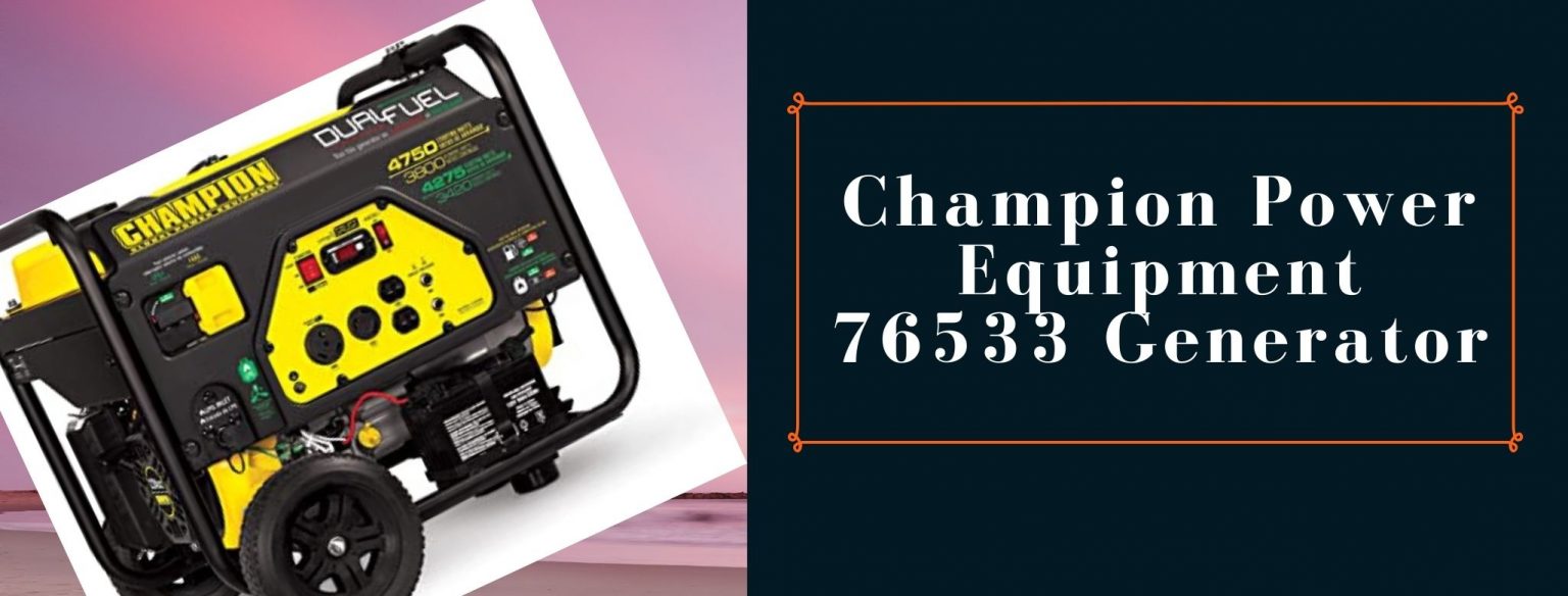 Champion 3800-watt (76533) Portable Generator Review